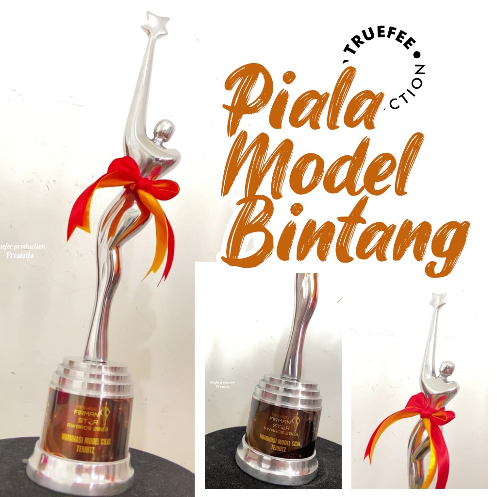 Jual PIALA LOGAM ALUMUNIUM MODEL BINTANG STAR TROPHY UNIK ARTISTIK ...