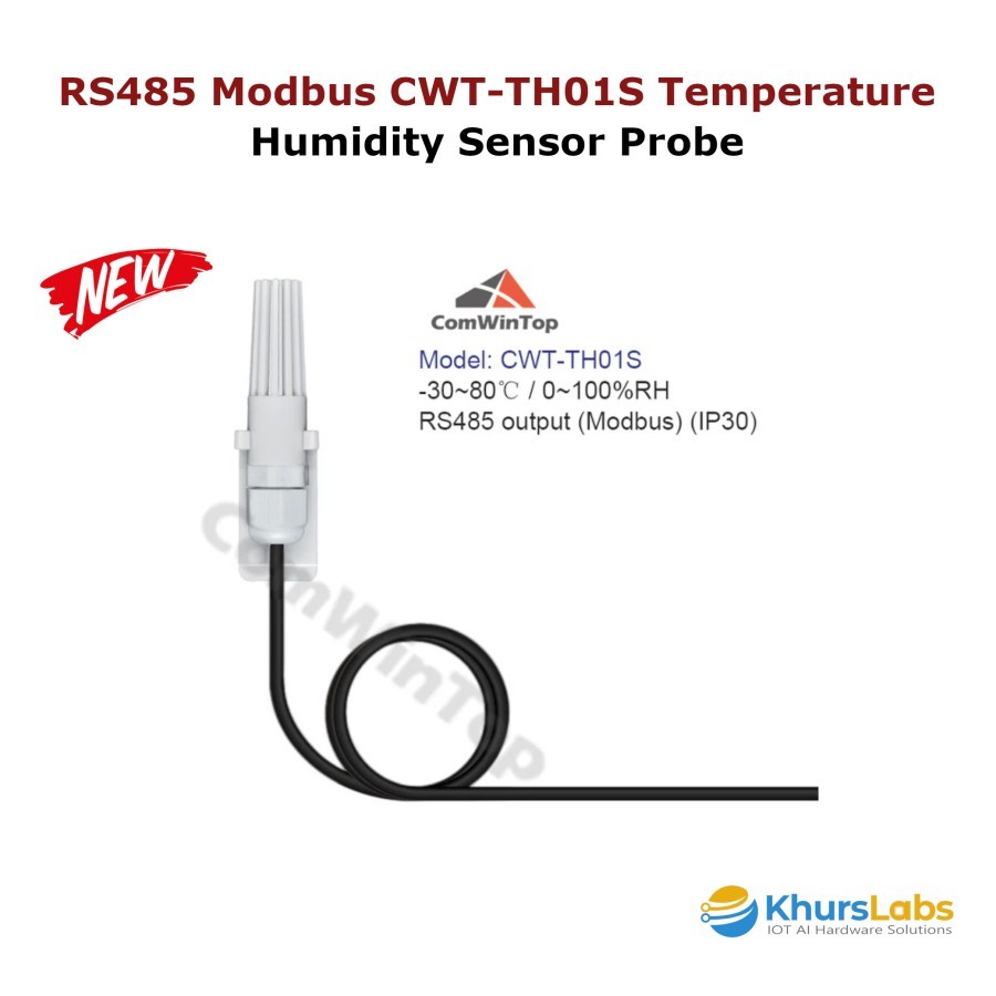 Jual RS485 Modbus CWT-TH01S Temperature Humidity Sensor Probe | Shopee ...