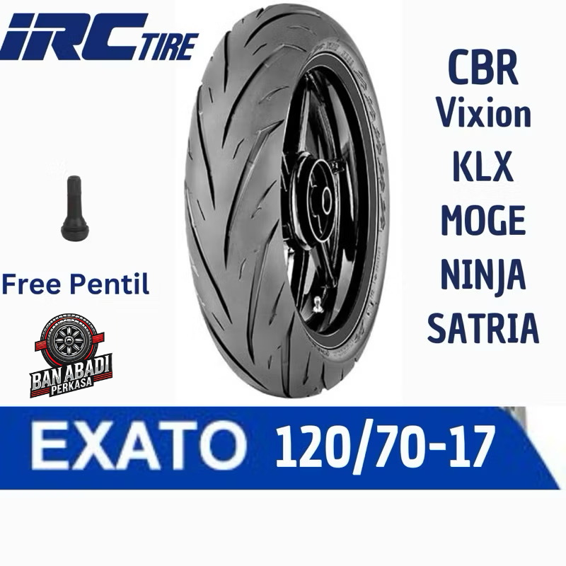 Jual Ban Motor IRC Exato 120 70 Ring 17 Tubeless | Shopee Indonesia
