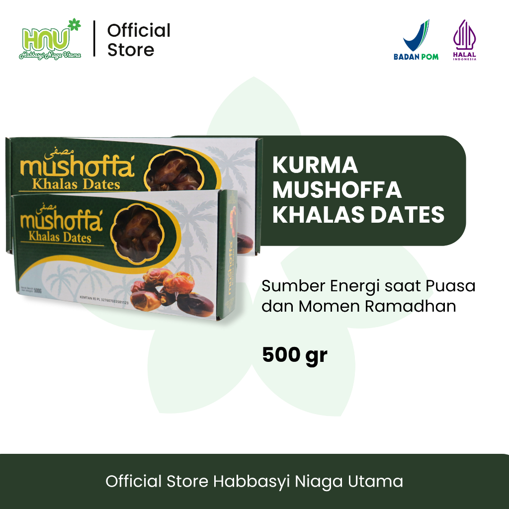 Jual HABBASYI NIAGA UTAMA - Kurma Khalas Mushoffa Khalas Dates 500 Gram ...