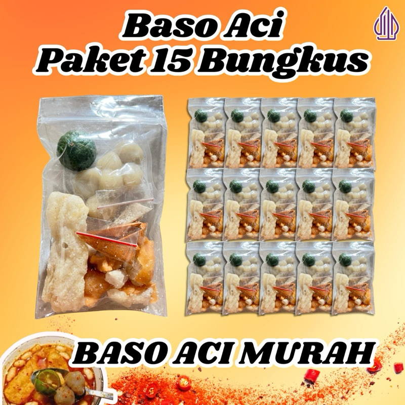 Jual 15 Bungkus Baso Aci/ Baso aci / Baso Aci 15 Bungkus | Shopee Indonesia