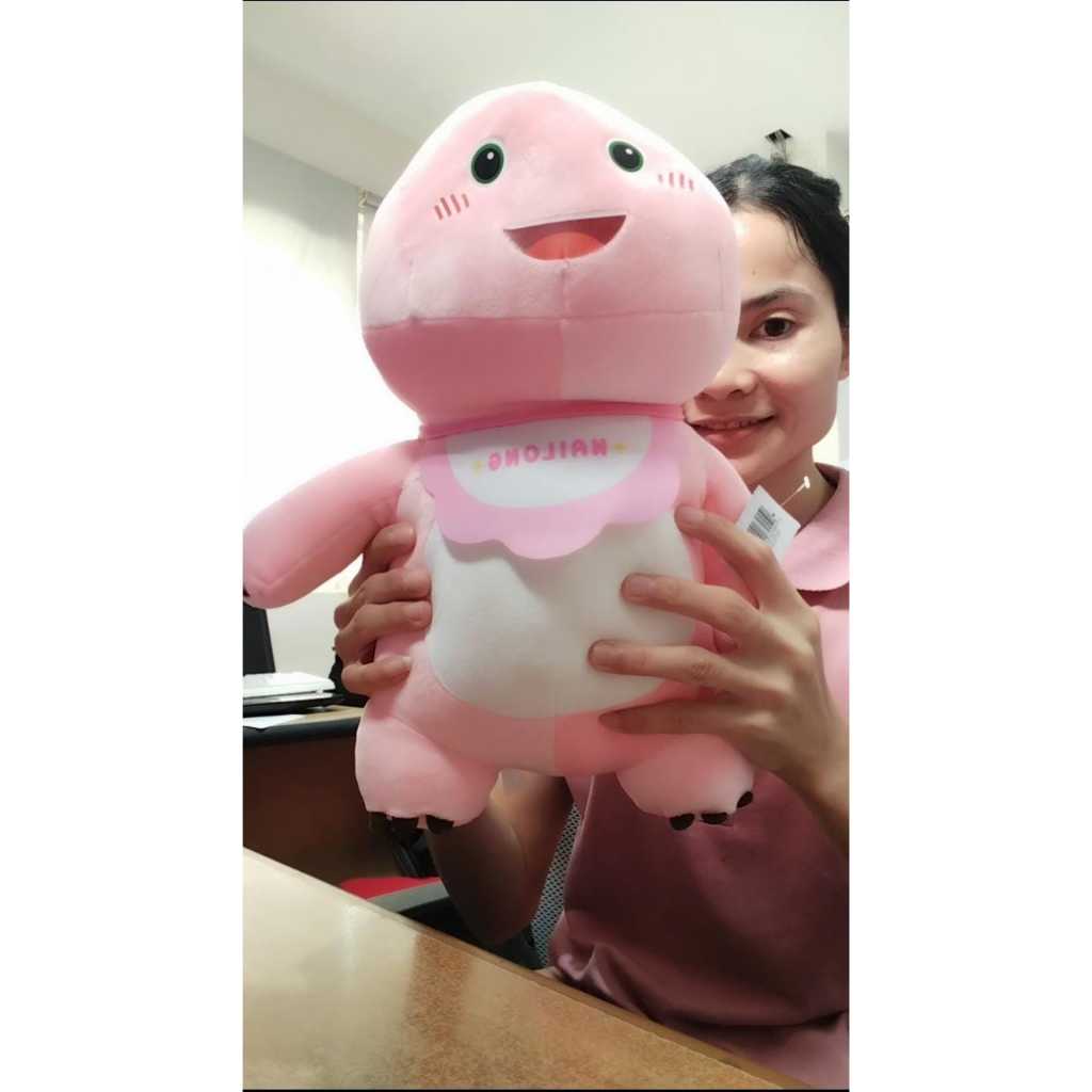 Jual Boneka Dino Nalong Spandex Dino Nailong Celemek Ukuran L | Shopee ...