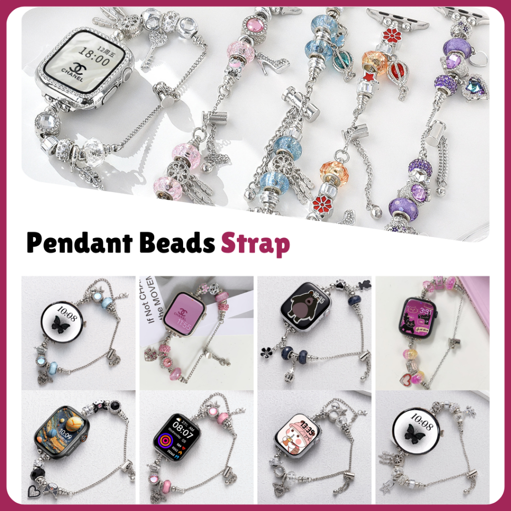 Jual Pendant beads Strap for Apple watch Itel Advan Aolon Huawei GT ...