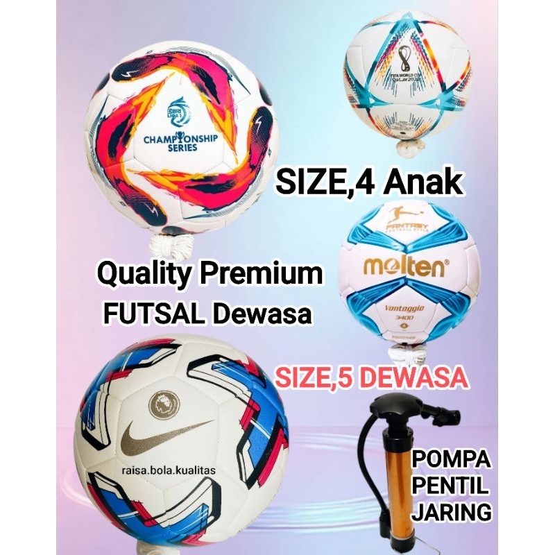 Jual Bola Sepak Size 4 & 5 Specs liga/ FUTSAL Dewasa Premium awet ...