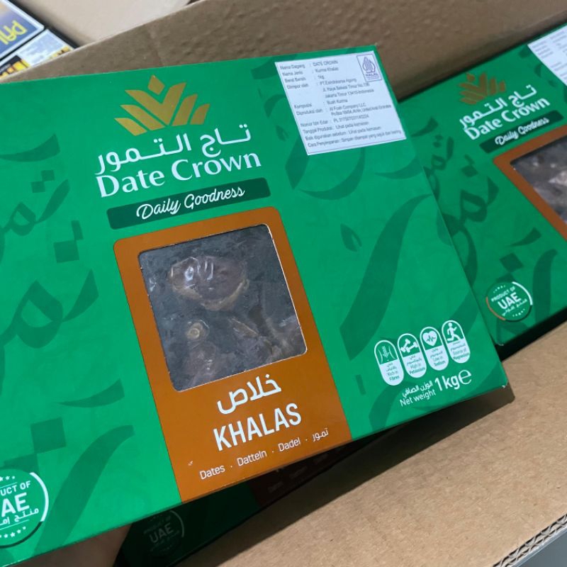 Jual khalas date crown 1kg | Shopee Indonesia
