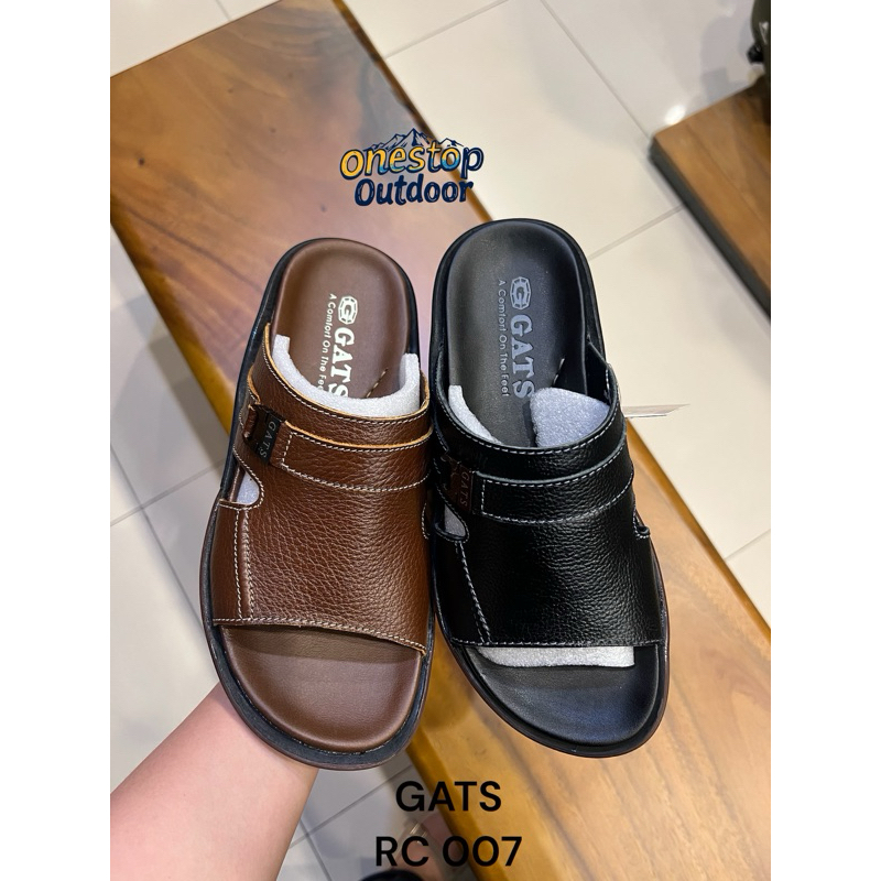 Jual Sandal Kulit GATS RC 007 Original - Sandal Selop Kulit Pria Gats ...