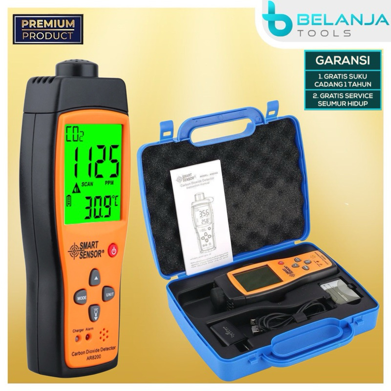 Jual Gas Sensor Detector CO2 Carbon Dioxide Detector CO2 Smart Sensor ...