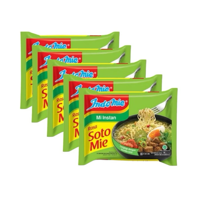 Jual INDOMIE Rasa Soto Mie 70gram (5pcs) | Shopee Indonesia