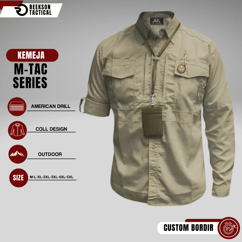 Jual Kemeja Tactical Lengan Panjang Pria Dan Wanita M-TAC Series - Baju Seragam Kerja Outdoor ...