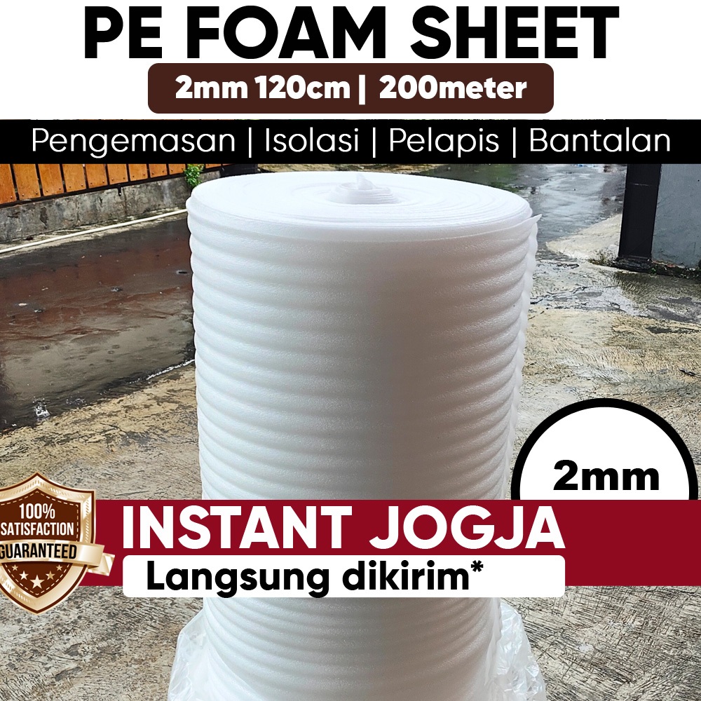 Jual Busa Packing Polyfoam PE Foam Sheet 2mm (1 Roll: 120cm x 200m ...