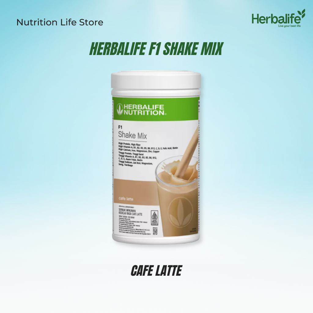 Jual Herbalife - Shake Formula F1 rasa Cafe Latte | nutrisi tubuh untuk ...