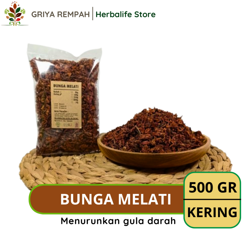 Jual BUNGA MELATI KERING 500 GRAM Jasmine Rempah Herbal Simplisia Alami ...
