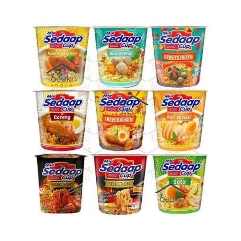 Jual MIE SEDAAP CUP RASA AYAM JERIT | AYAM NAMPOOL | BAKSO | BASO ...
