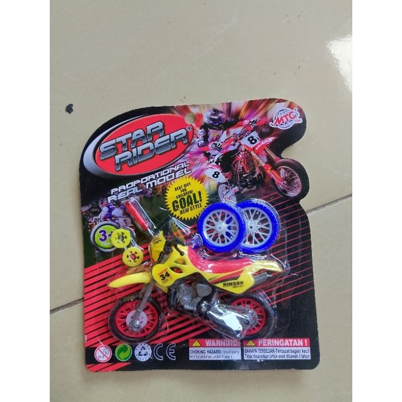 Jual Mainan Motor Cross Murah / Motor Trail 323 / Bongkar Pasang Sangat ...