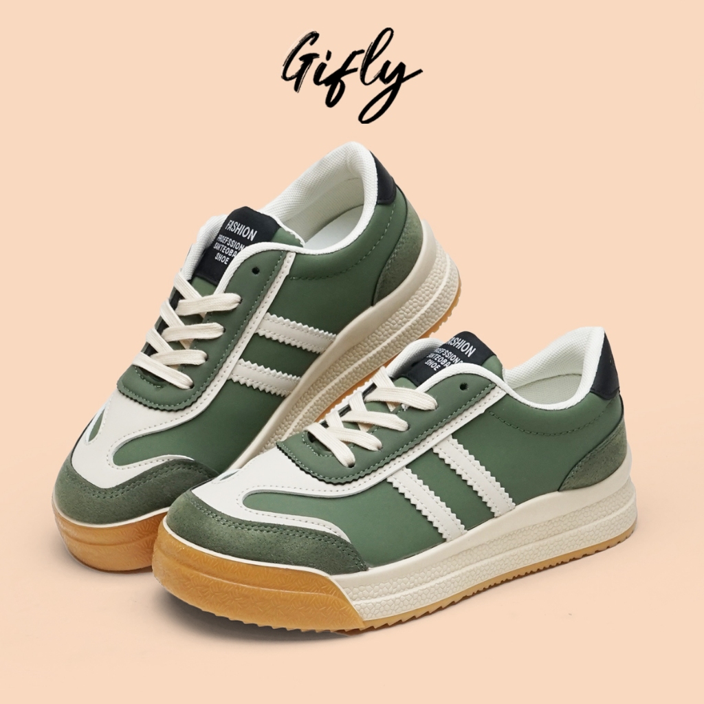 Jual GIFLY Erachel Sepatu Sneakers Wanita Sport Shoes M11 | Shopee ...