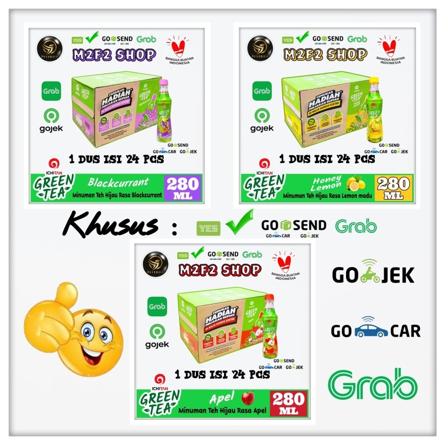 Jual Ichitan Green Tea Apple, Blackcurrant, Honey Lemon, Flavoured | Teh Hijau Semua Rasa Botol ...