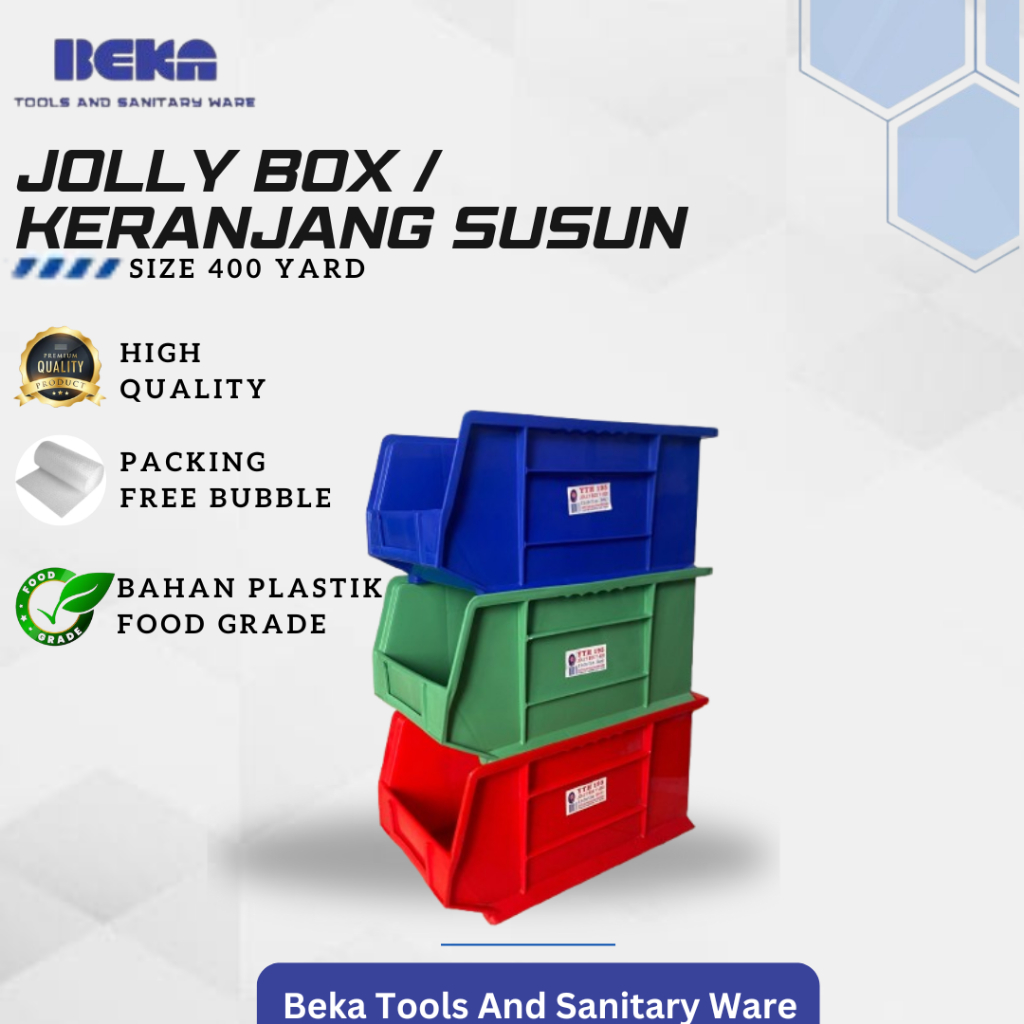 Jual Jolly Box 400 /Keranjang Susun / Keranjang Sparepart / Perkakas ...