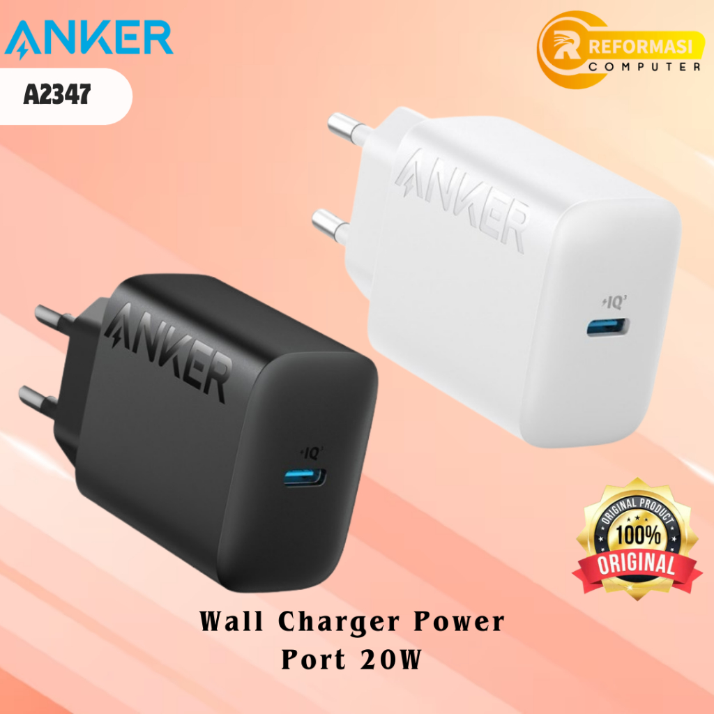 Jual ANKER Wall Charger PowerPort 20W - A2347 | Shopee Indonesia