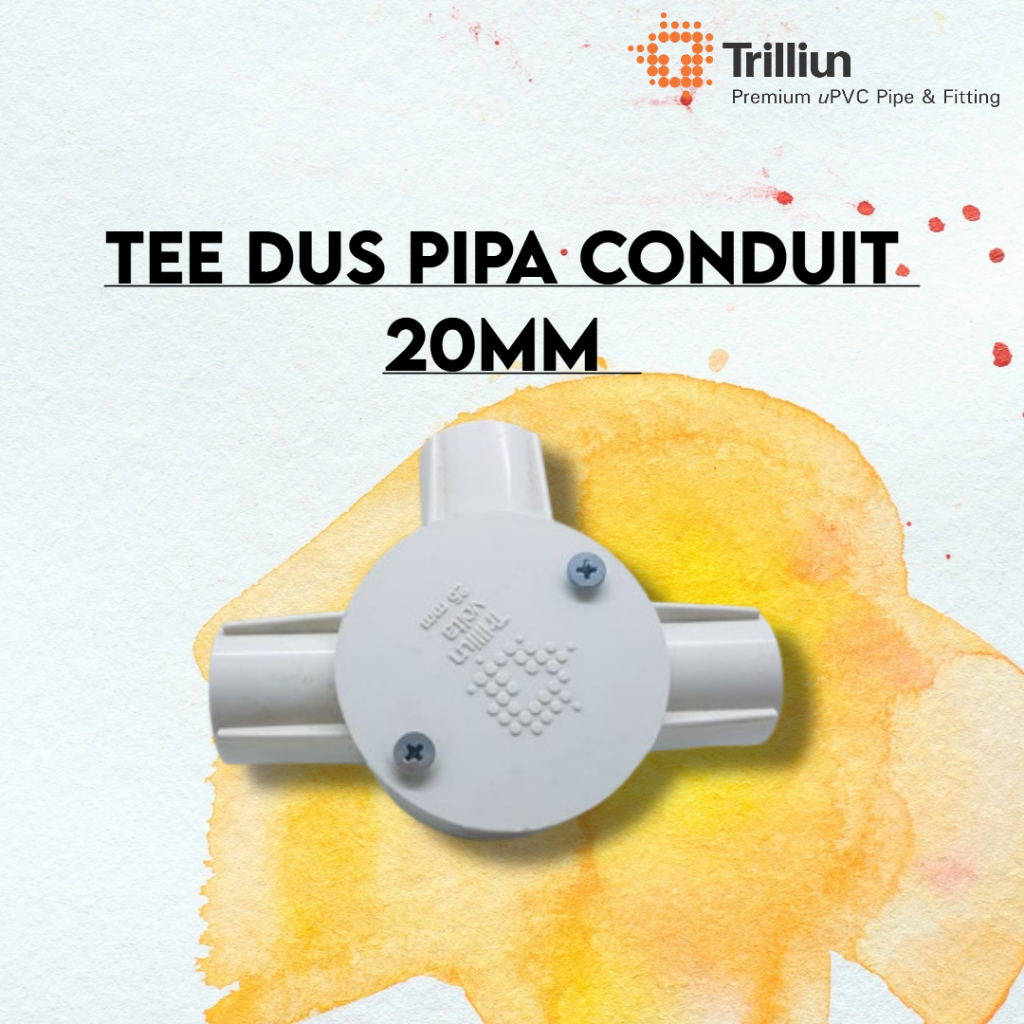 Jual T-dus PUTIH / Tee Dus Cabang 3 / T-dos 25mm Trilliun Volta/Cut ...