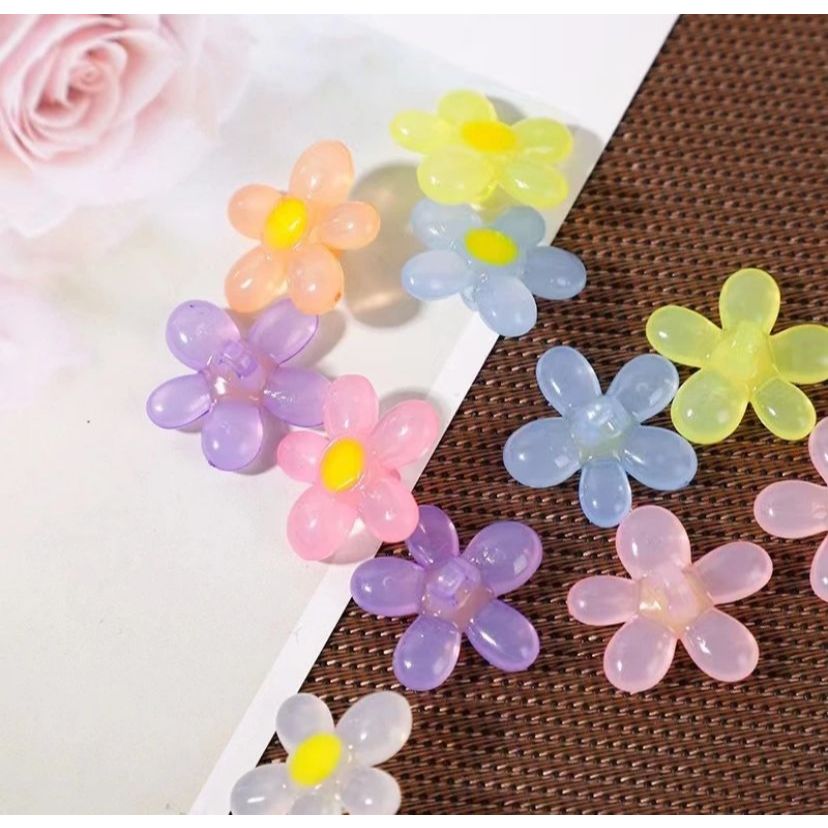 Jual (4 pcs) MANIK BUNGA DAISY//MANIK BUNGA BESAR ukuran 4cm | Shopee ...