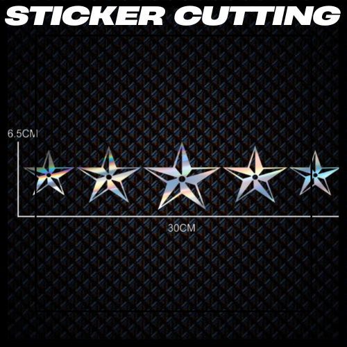 Jual Sticker Cutting 5 BINTANG 3D Cocok Untuk Motor Dan Mobil Stiker ...