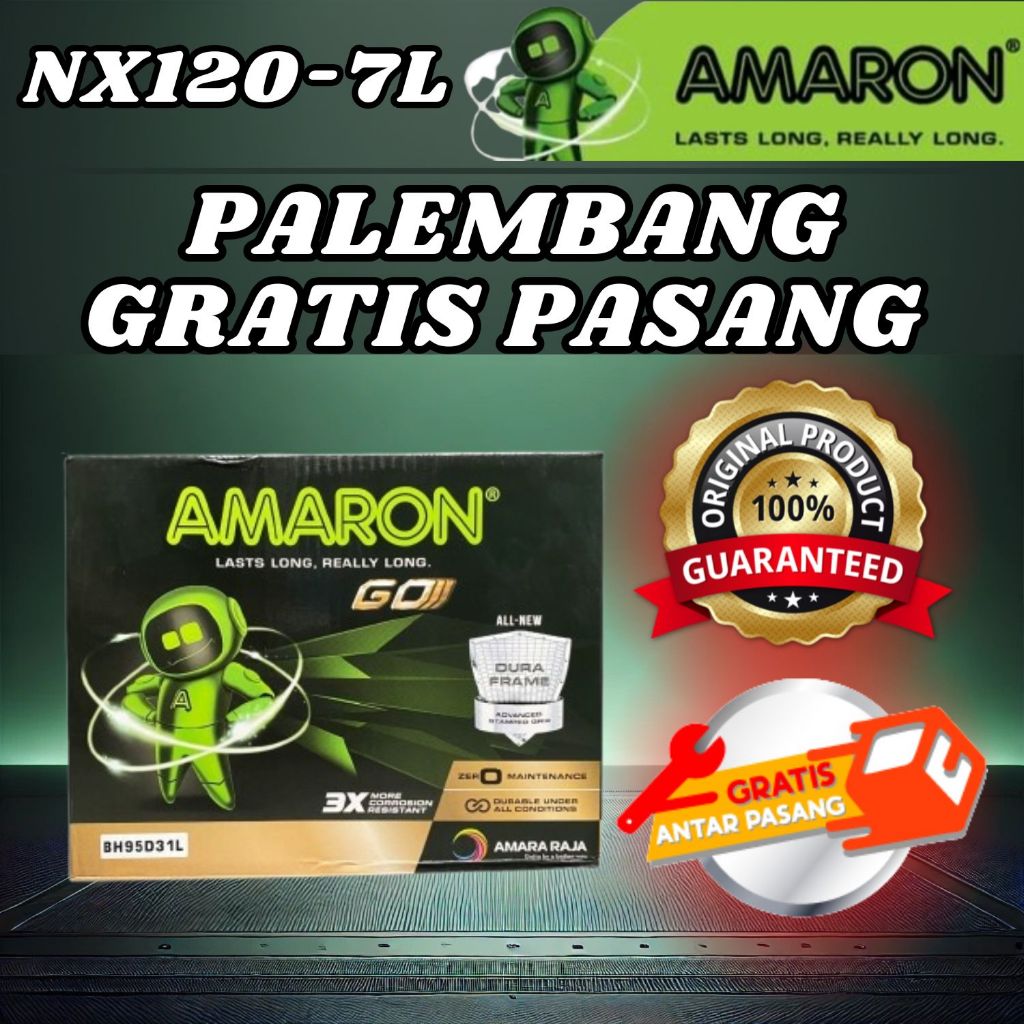 Jual Amaron Go Aki Mobil Mitsubishi Strada 95D31L / NX120-7L 12V / 75Ah | Shopee Indonesia