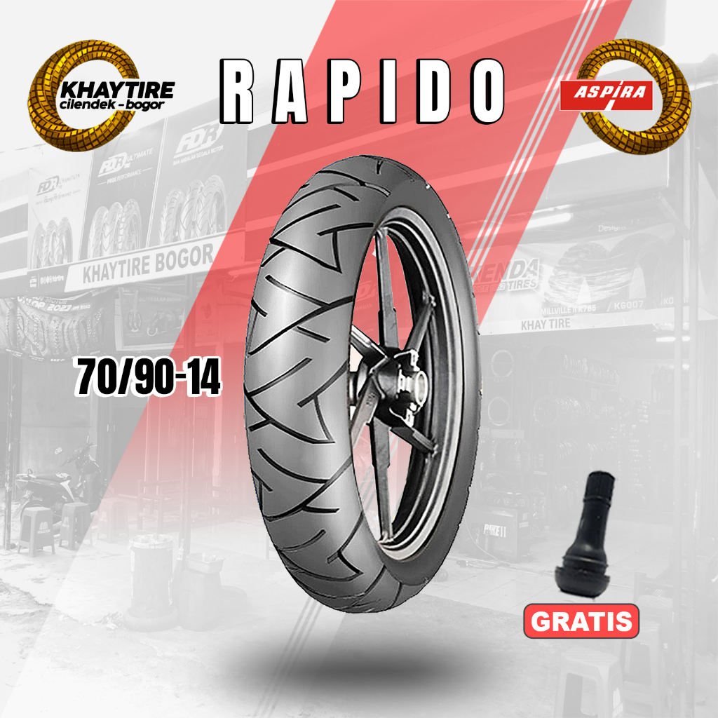 Jual Sepasang/Satuan Ban Motor Matic ASPIRA MAXIO RAPIDO Ring 14 Tubeless | Shopee Indonesia