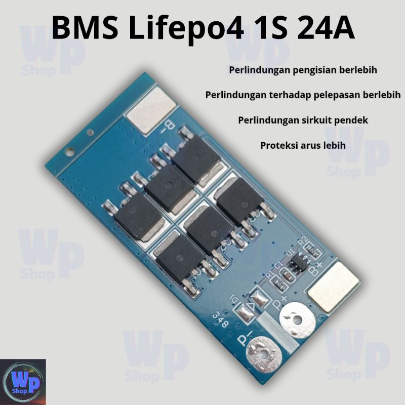 Jual BMS 1S 3.2V 24A lifepo4 baterai protecton board | Shopee Indonesia