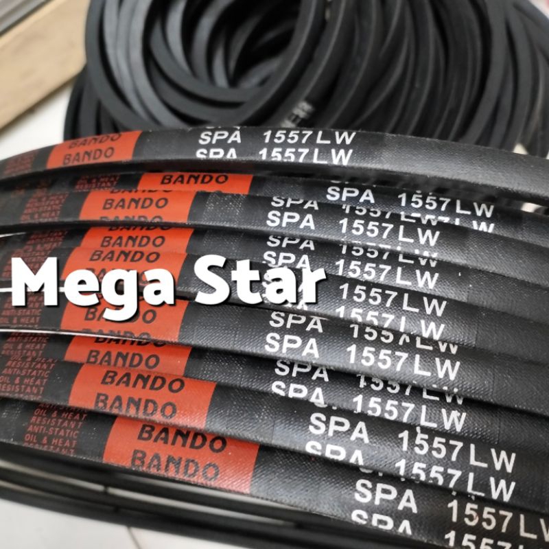 Jual VAN FAN BELT V-BELT SPA 1557 LW Merk BANDO asli | Shopee Indonesia