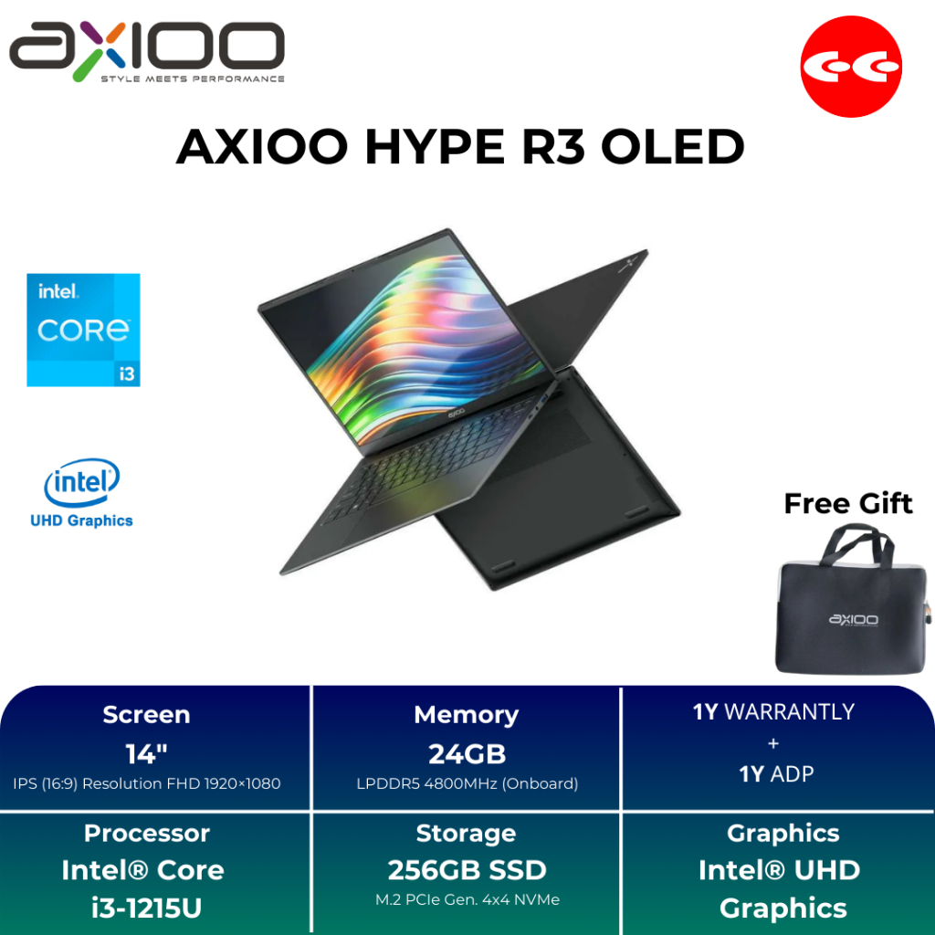 Jual AXIOO HYPE R3 OLED I3 -1215U RAM 24GB SSD 256GB | Shopee Indonesia