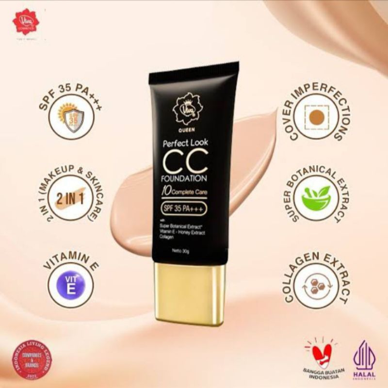 Jual Viva Queen Perfect Look CC Foundation 30gr | Shopee Indonesia
