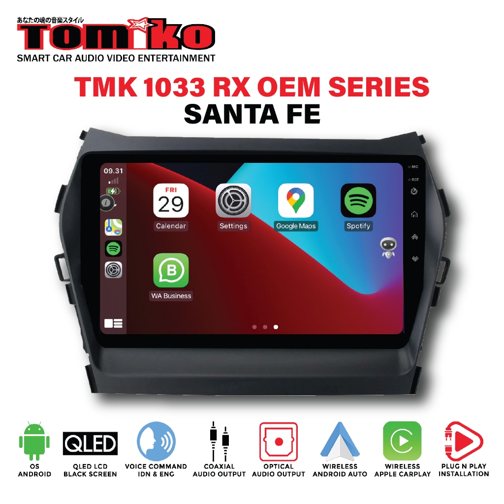 Jual Tomiko - headunit android tmk 1033 rx oem for SantaFe | Shopee Indonesia