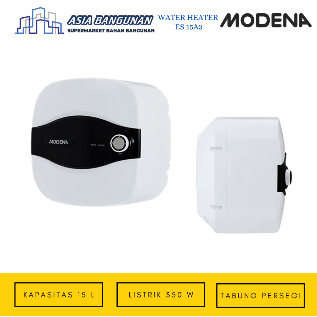 Jual ASIA BANGUNAN - MODENA WATER HEATER LISTRIK ES 15A3 15 LITER ...
