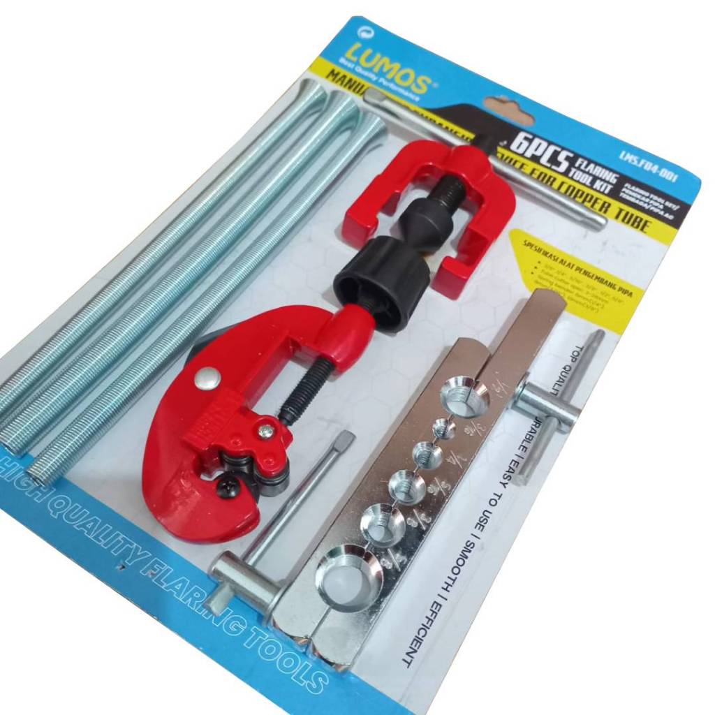 Jual LUMOS Flaring Tool Set 6 Pcs Pasang Pipa AC Alat Pemekar Pipa ...
