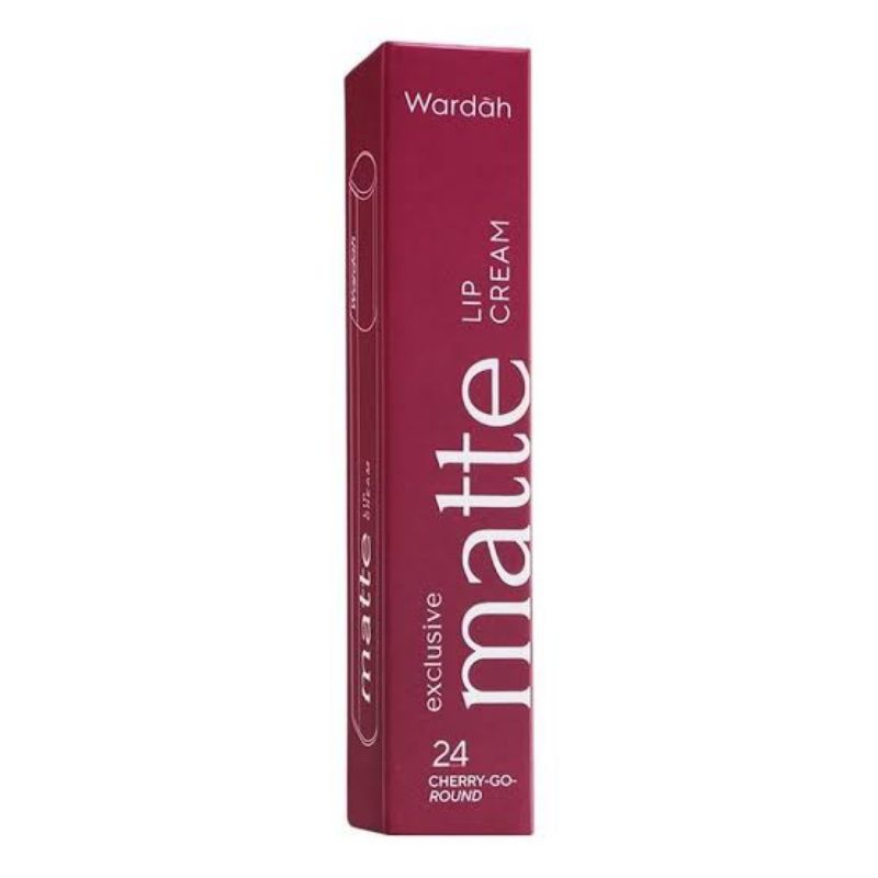 Jual WARDAH EXCLUSIVE MATTE LIP CREAM 24 CHERRY GO ROUND | Shopee Indonesia