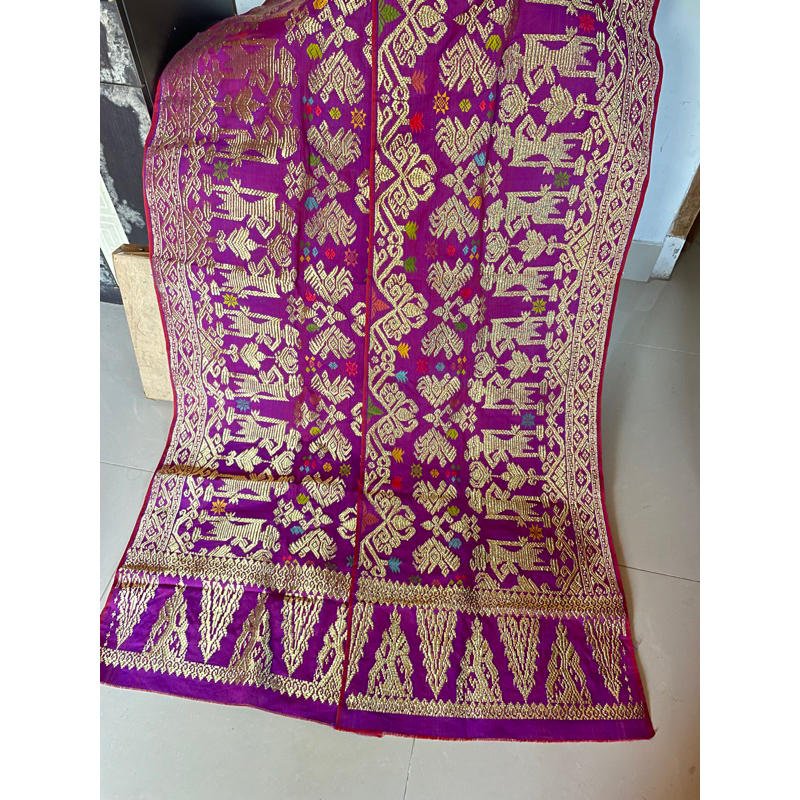 Jual Kain tenun songket asli bali (home made/ BUKAN BORDIR) | Shopee Indonesia