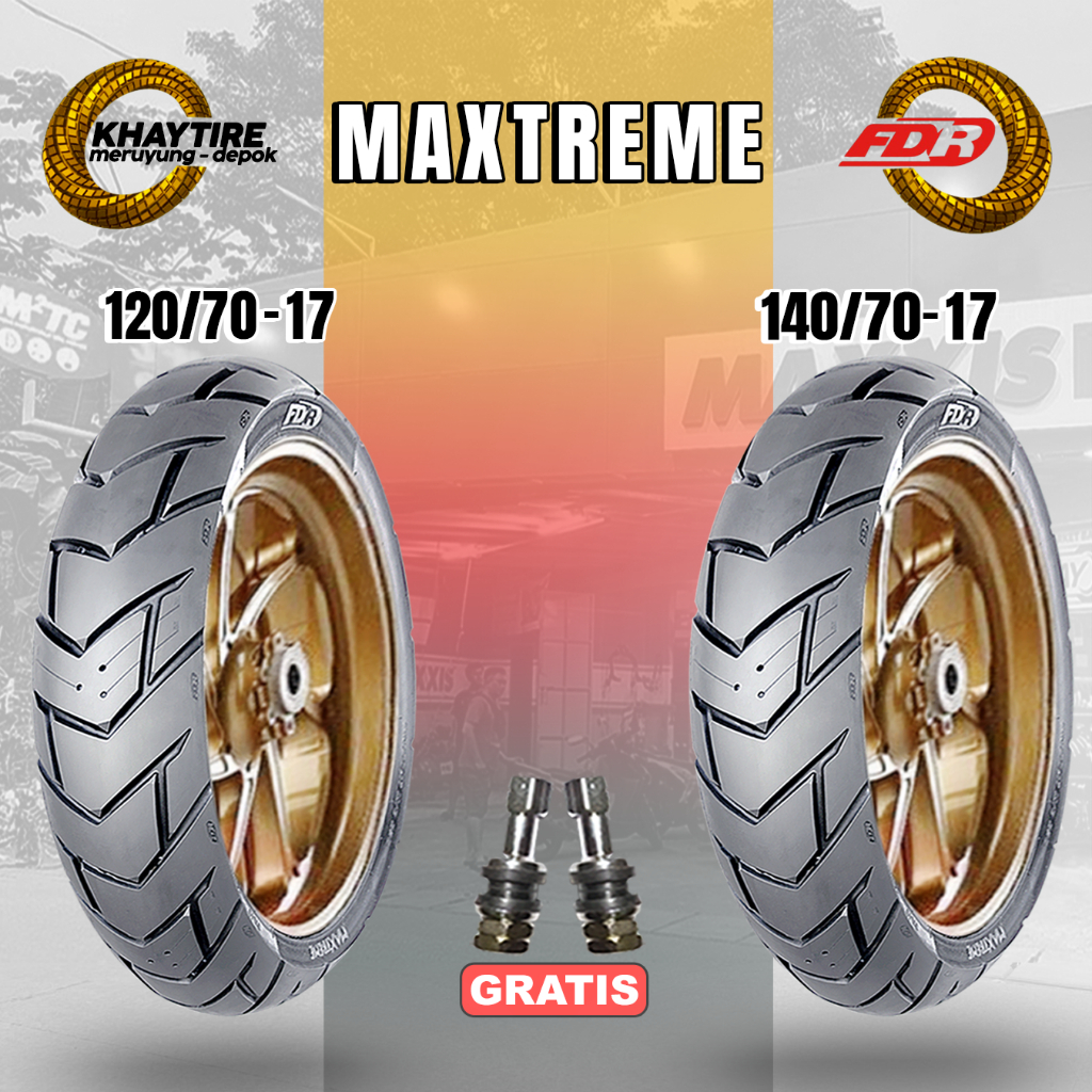Jual Paket Ban Motor Sport - Supermoto FDR MAXTREME 120/70-17 + 140/70 ...