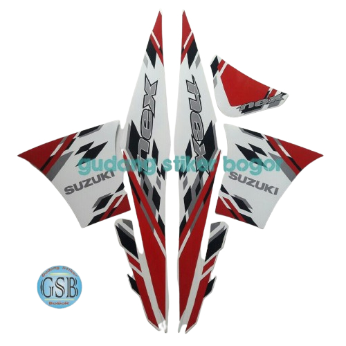 Jual STIKER STRIPING MOTOR SUZUKI NEX 2024 PUTIH MERAH | Shopee Indonesia