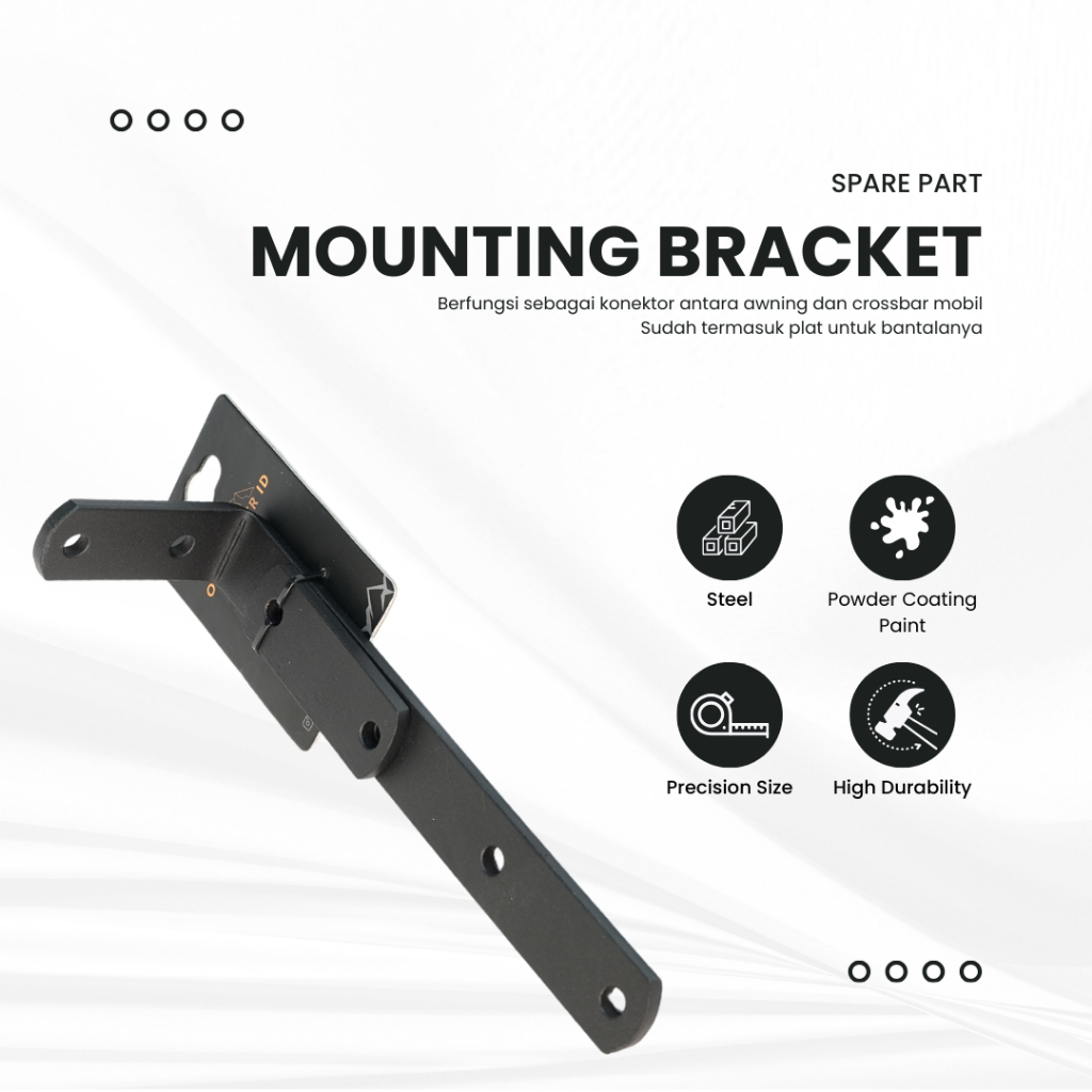 Jual Mounting Bracket Side Awning Mobil OTO CAMPER ID Plat Besi 4.5mm ...