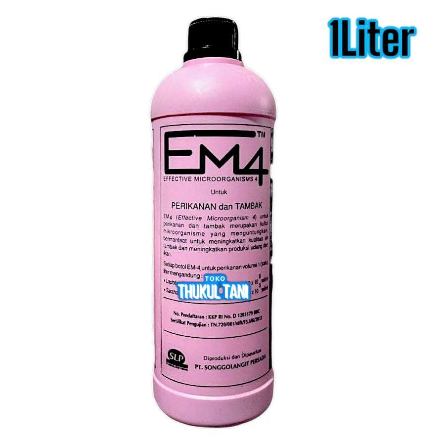 Jual Pupuk EM4 Perikanan 1Liter Pink Organik Cair Mikro Organisme ...
