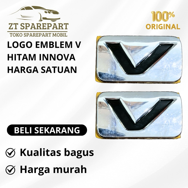 Jual LOGO EMBLEM V HITAM INNOVA ORIGINAL | Shopee Indonesia