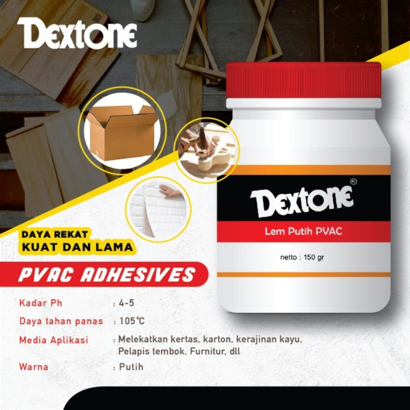 Jual Lem Putih PVAC 150 Gr DEXTONE Lem Kertas/Lem Fox | Shopee Indonesia
