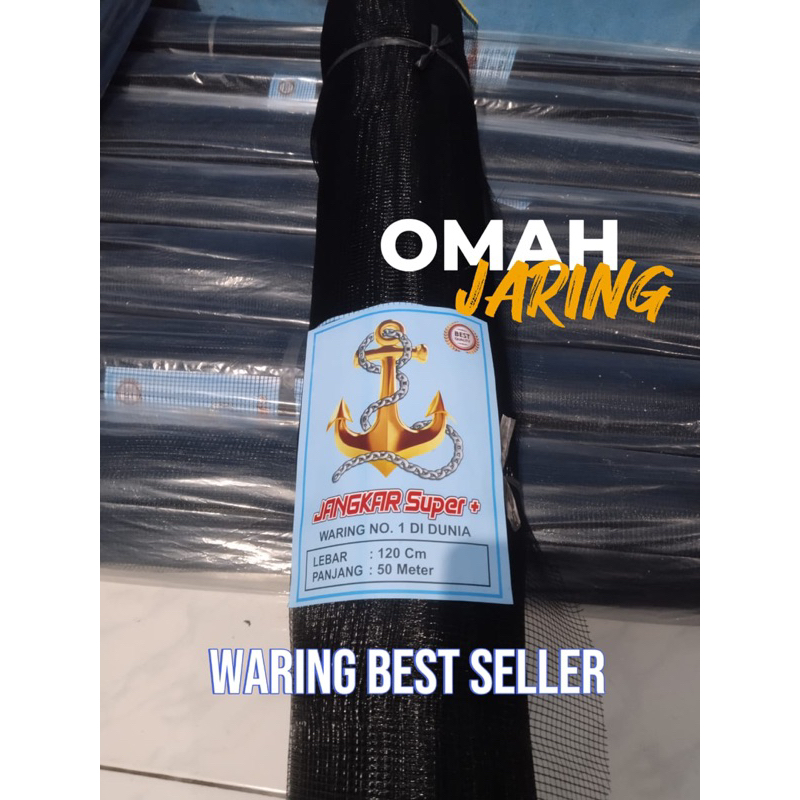 Jual Waring Jaring Uk 120cm x 50m merk jangkar super+ | Shopee Indonesia