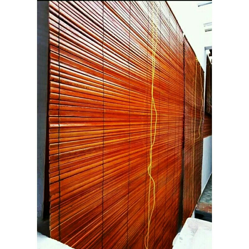 Jual Tirai Krei Kulit Bambu Sawit - Tirai Jendela Alami dan Ramah Lingkungan | Shopee Indonesia