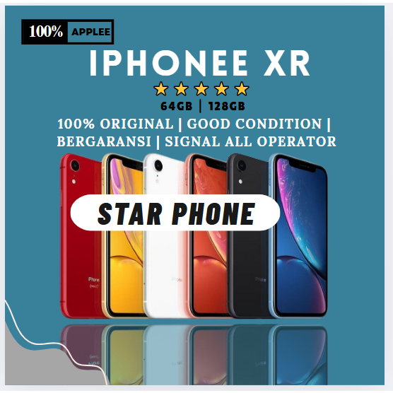 Jual i Phonee XR 64GB 128GB Second ORIGINAL Fullset Mulus Like New Bergaransi Best Seller ...
