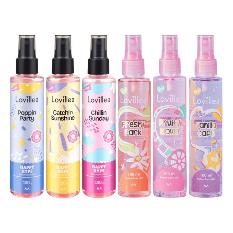 Jual LOVILLEA HAPPY HYPE PARFUME BODY MIST 100ML | LOVILLEA PARFUME ...