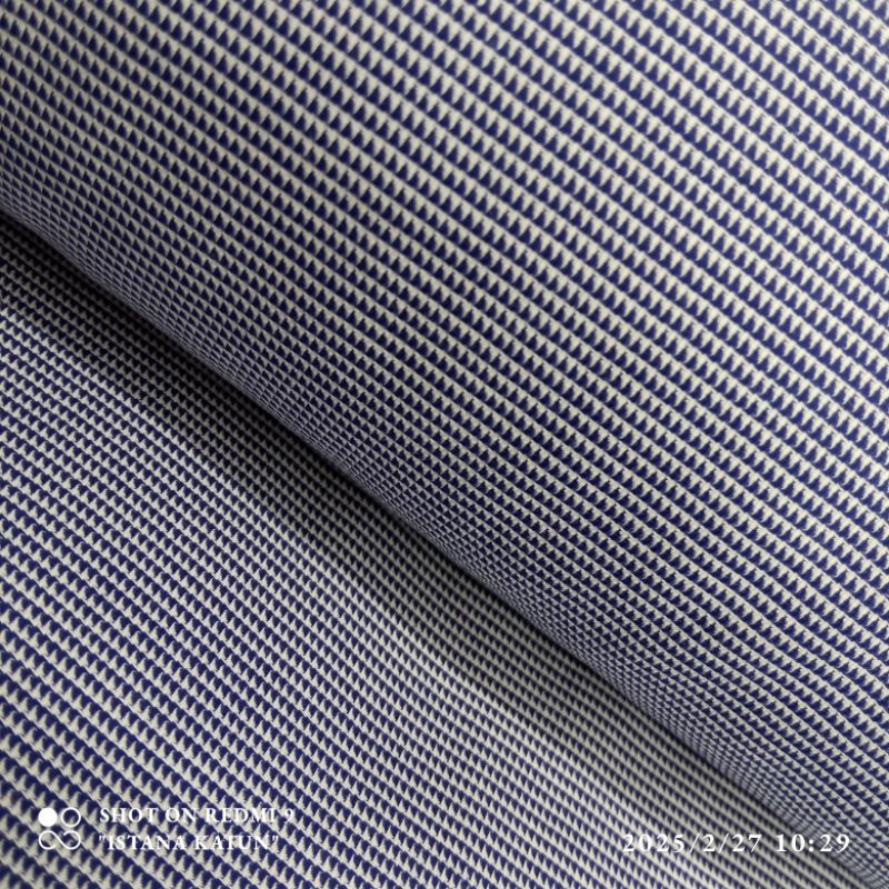 Jual KAIN KATUN DOBBY PREMIUM ITALY ABU BLUE | Shopee Indonesia