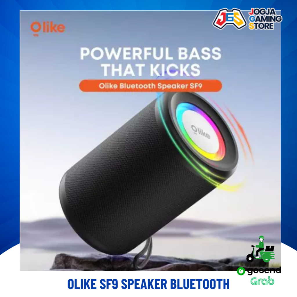 Jual OLIKE Speaker Bluetooth SF9 with LED Light HD Audio Stereo Bass ...