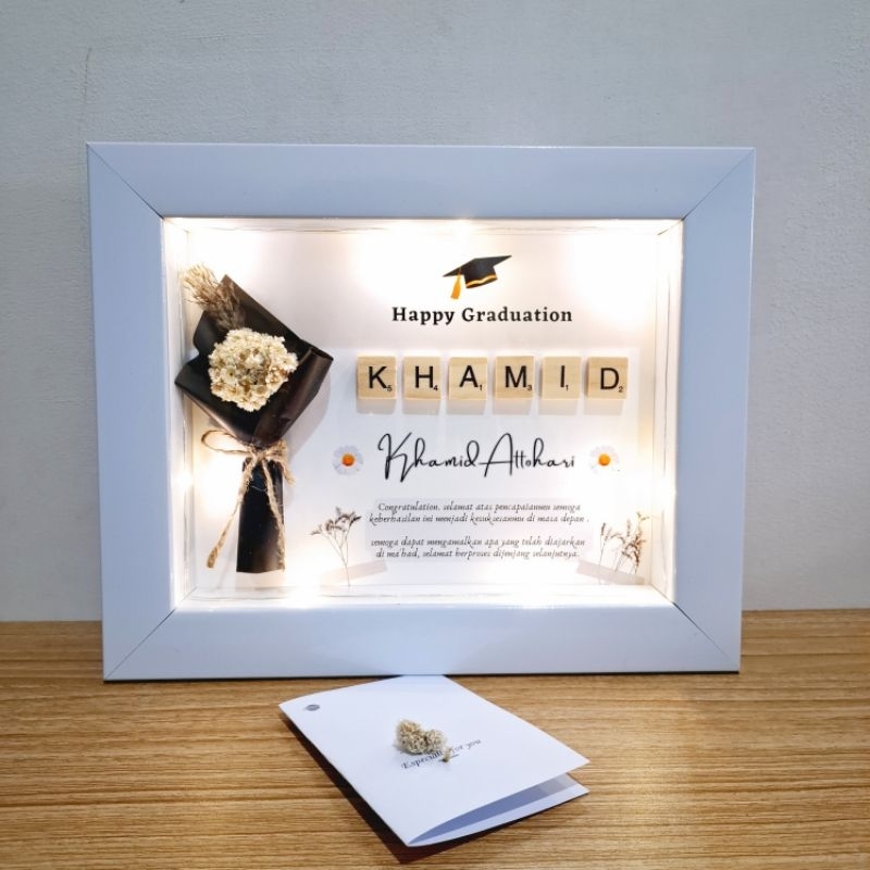 Jual Kadoinunik Frame 3D Inisial uk 6r (20x15) Kado Frame Kado ...