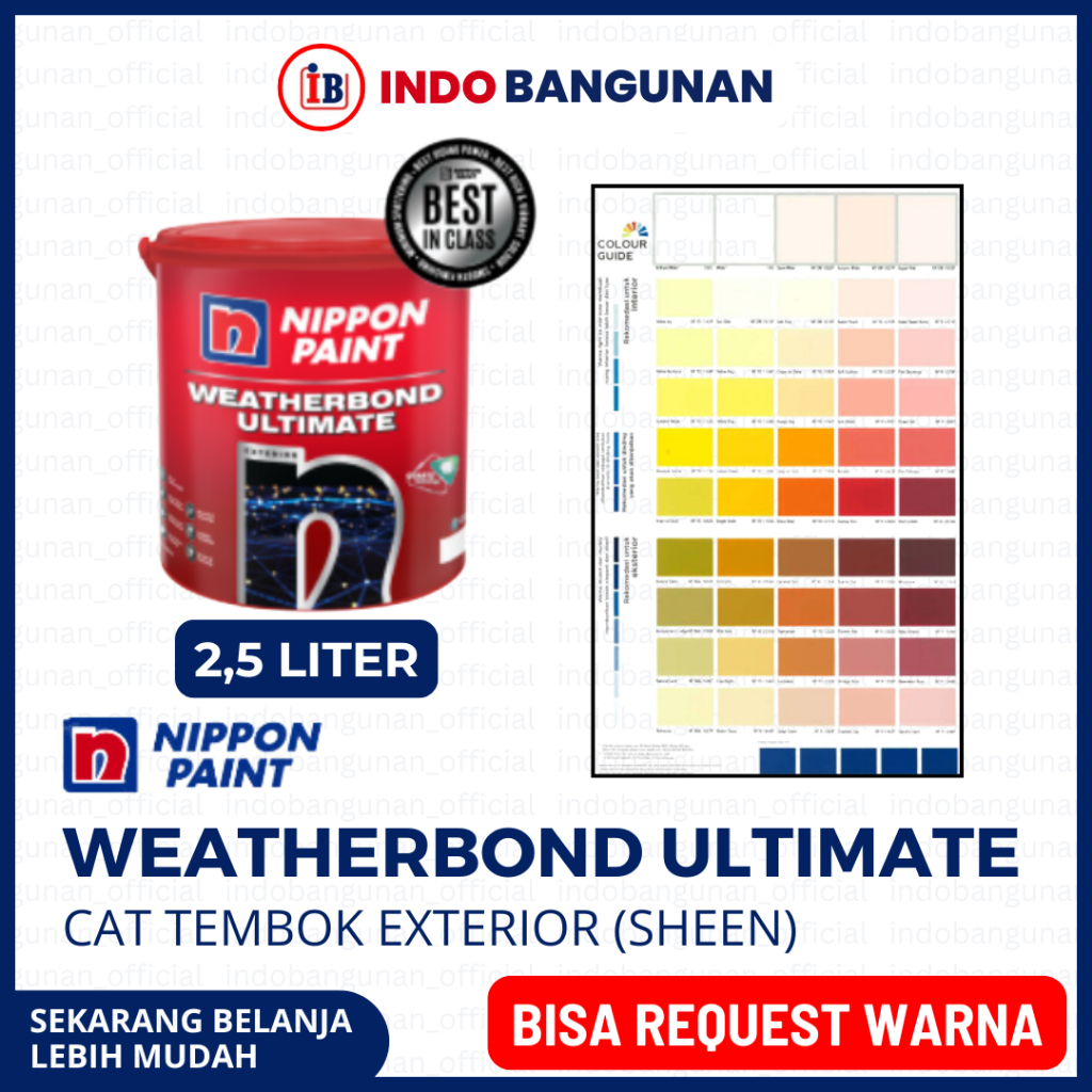 Jual CAT TEMBOK EXTERIOR NIPPON WEATHERBOND ULTIMATE 2,5LT | Shopee ...